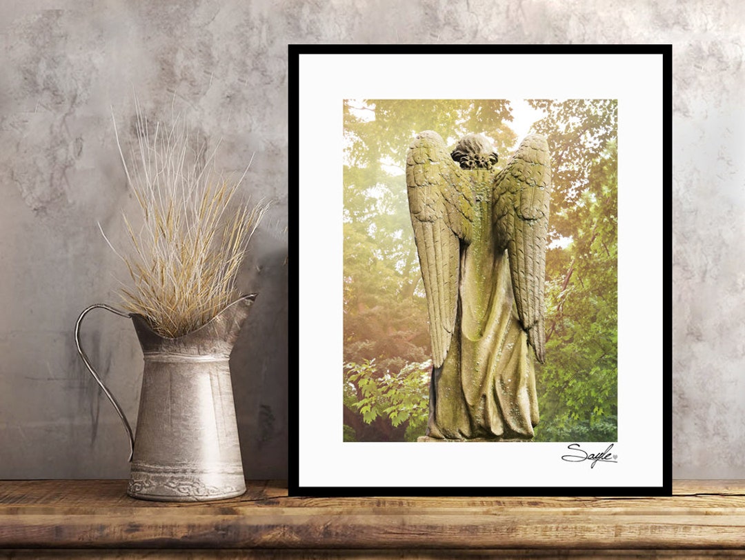 Angel Statue 36 Fine Art Photograph, Wall Art, Room Decor, Angel Wings ...