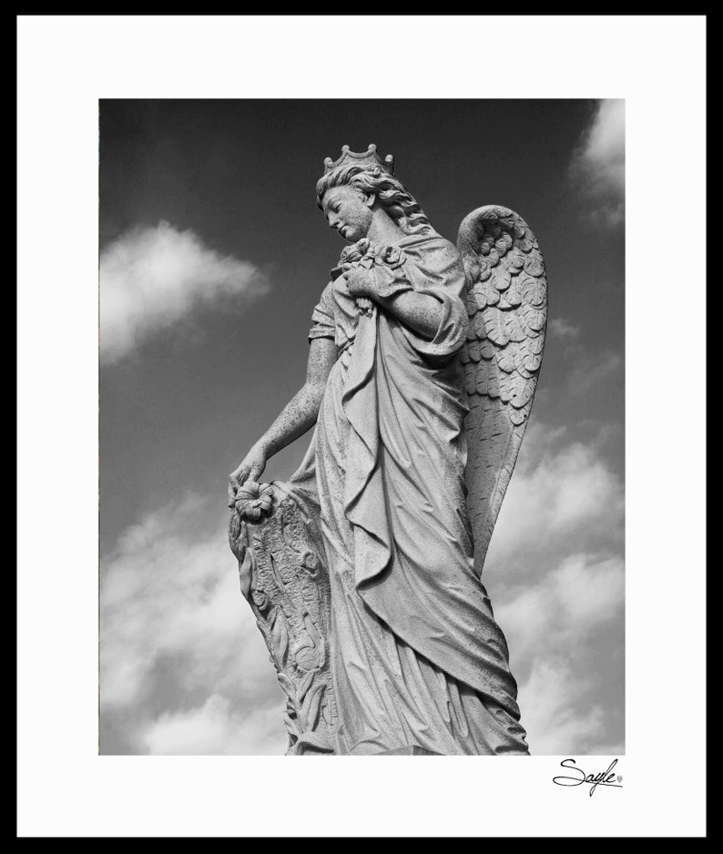 Angel Queen Statue 2 Fine Art Photograph Guardian Angel - Etsy Singapore