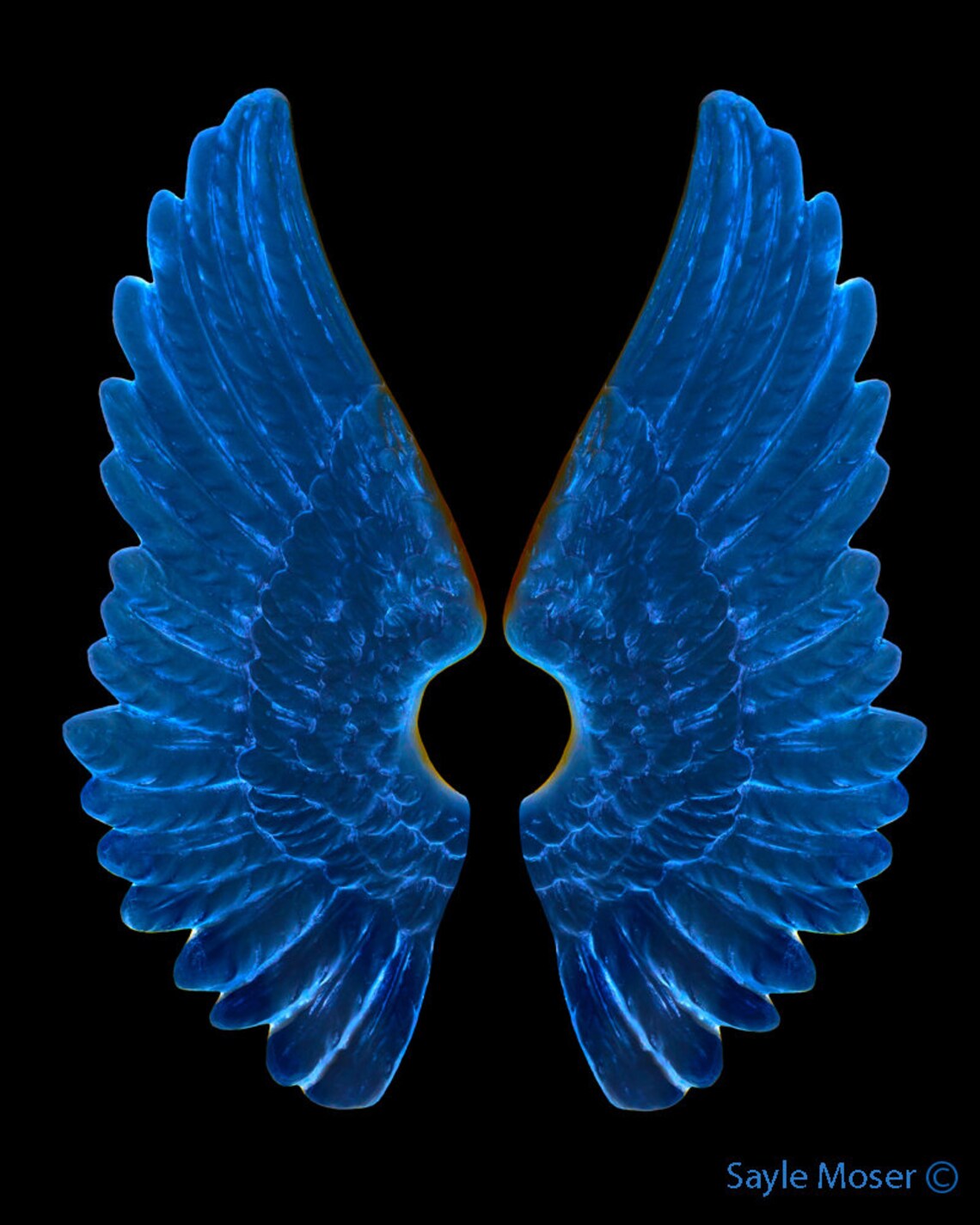 Angel Wings 9 Blue Fine Art Photograph Wall Art Room Decor - Etsy