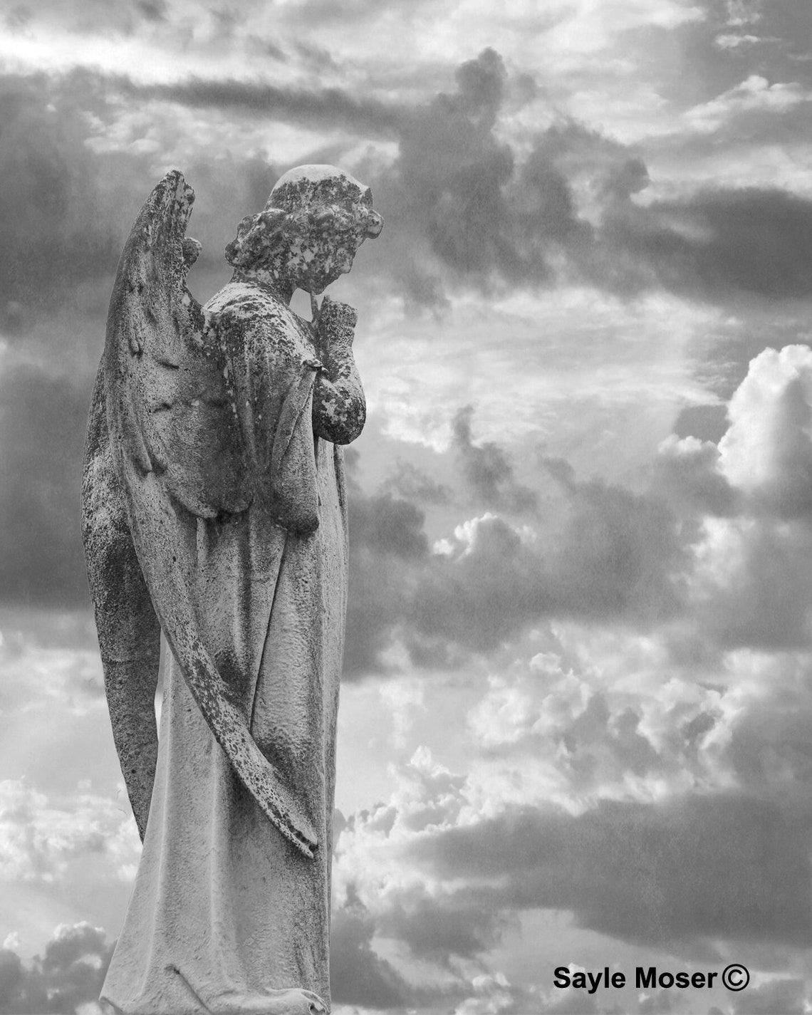 Angel Statue 18 Fine Art Photograph, Wall Art, Room Decor, Praying ...