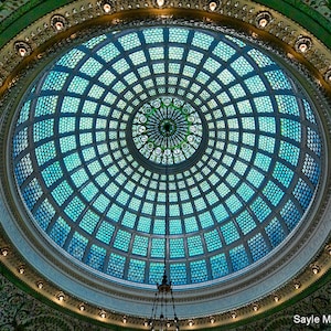 Chicago Cultural Center Tiffany Dome Ceiling 2 Fine Art Photograph ...