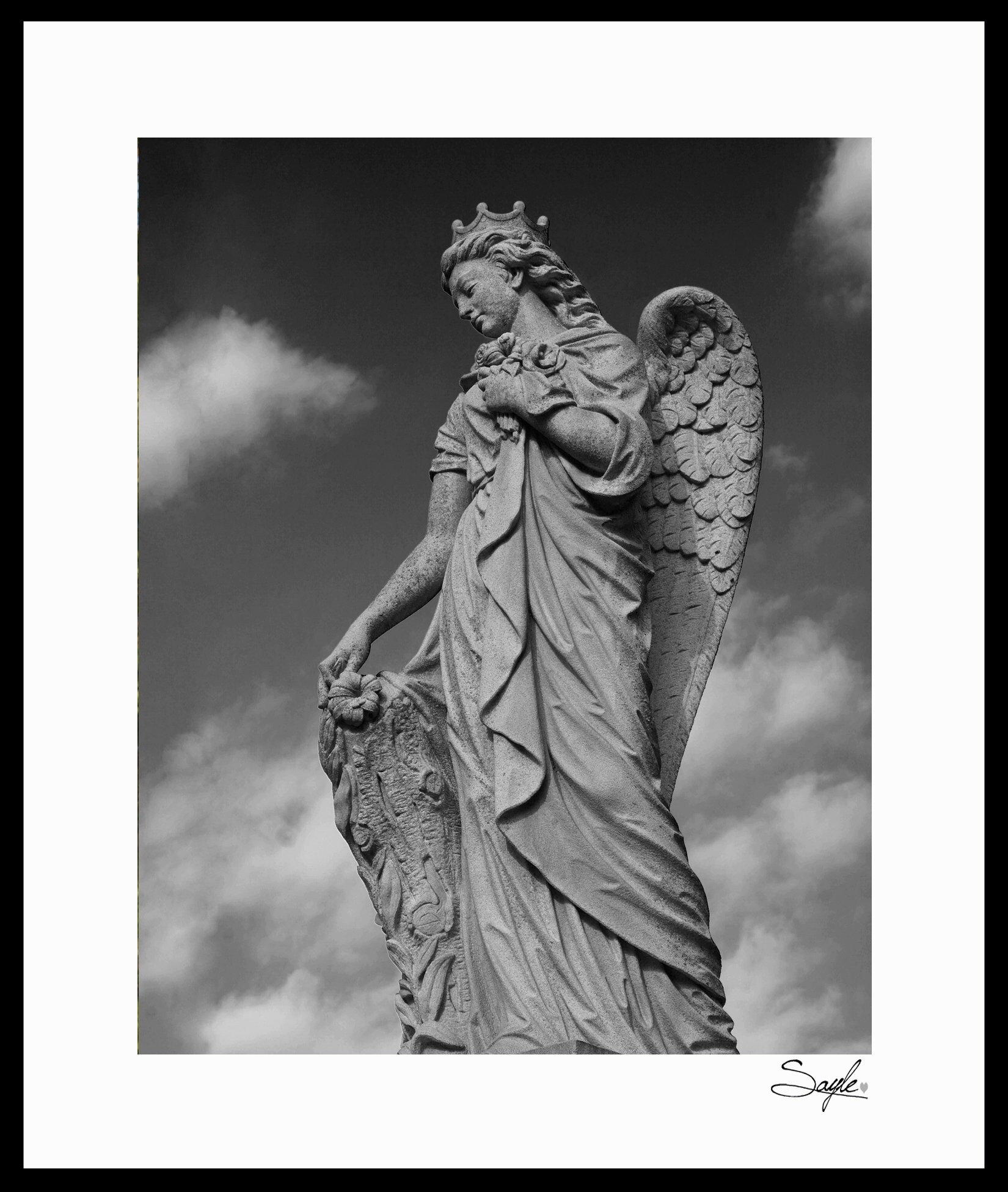 Angel Queen Statue 2 Fine Art Photograph Guardian Angel | Etsy