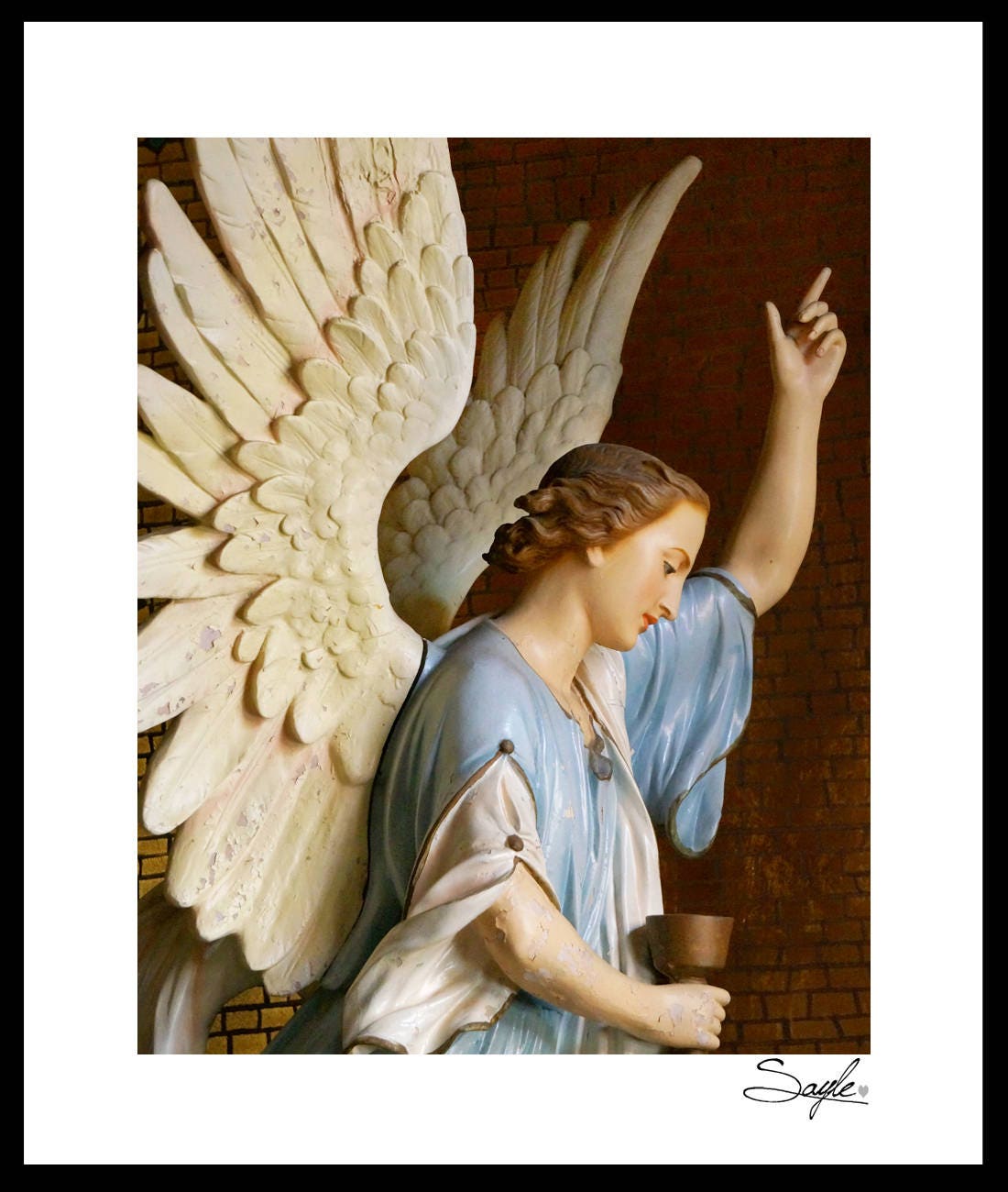 Church Angel Fine Art Photograph, Wall Art, Room Decor, Angel Statue ...