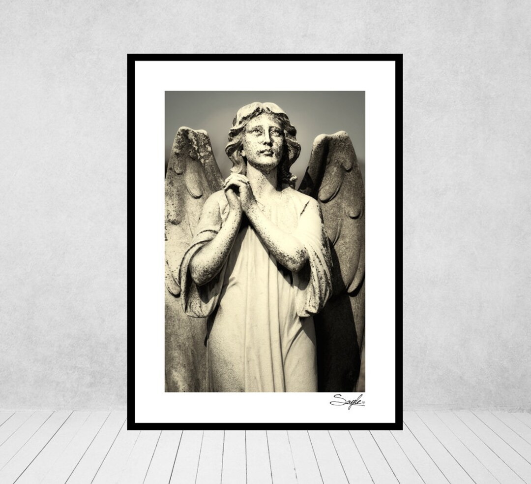 Angel Statue 83 Fine Art Photograph, Wall Art, Guardian Angel Photo ...