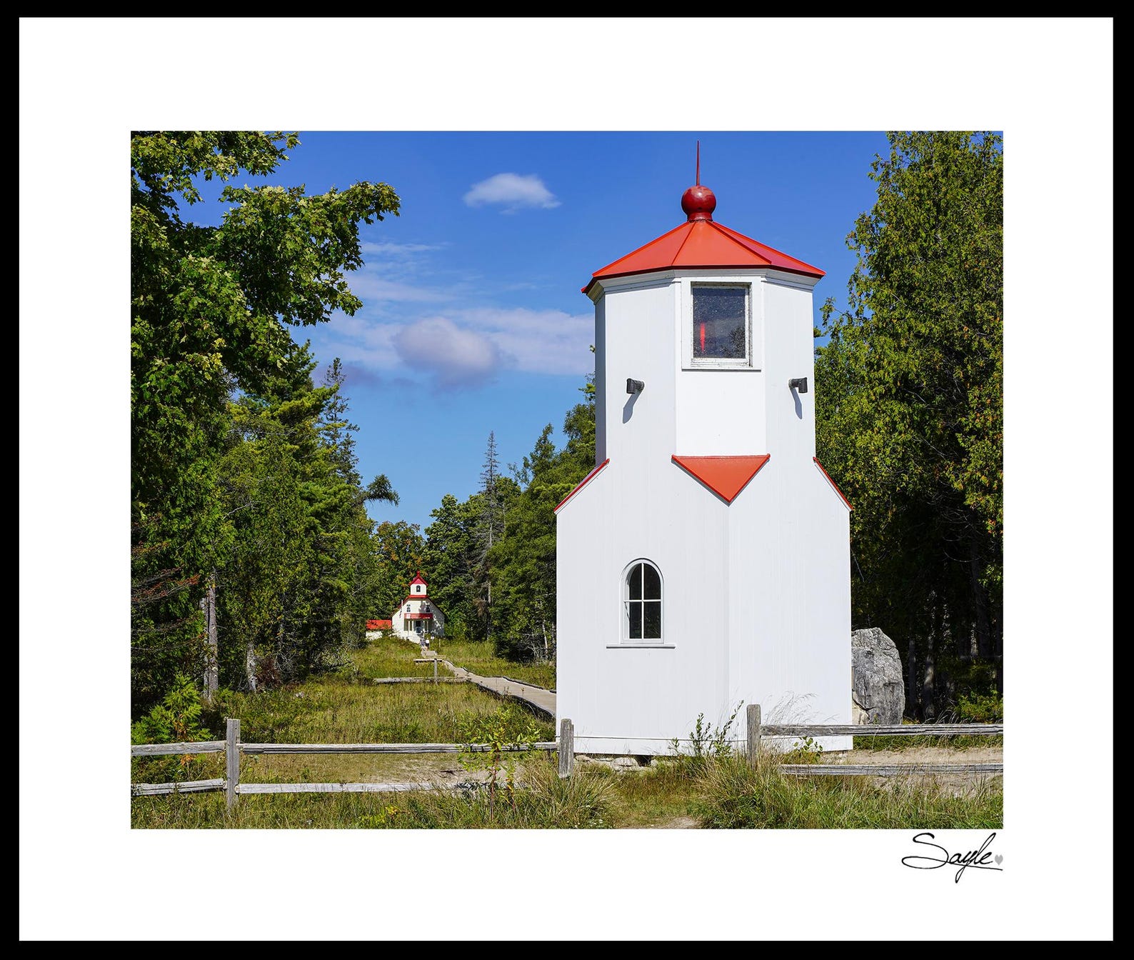 Baileys Harbor Range Lighthouse Fine Art Photograph, Wall Art, Door ...