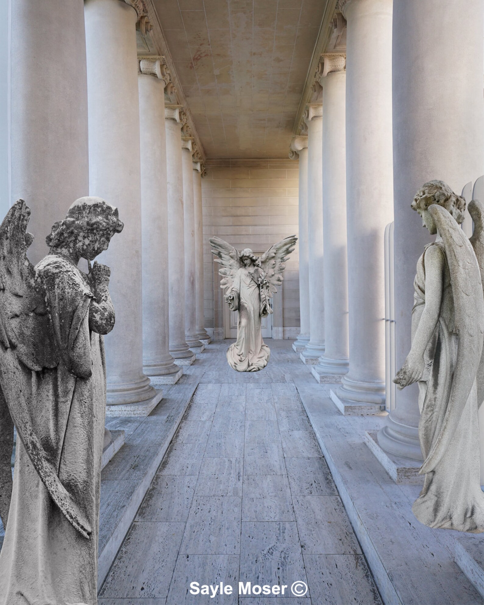 Hall of Angels Fine Art Photograph, Wall Art, Angel Wings Wall Art ...