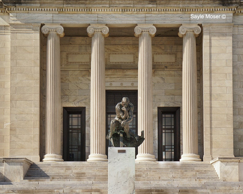 Cleveland Museum of Art Entrance 2 Fine Art Photograph, the Thinker ...