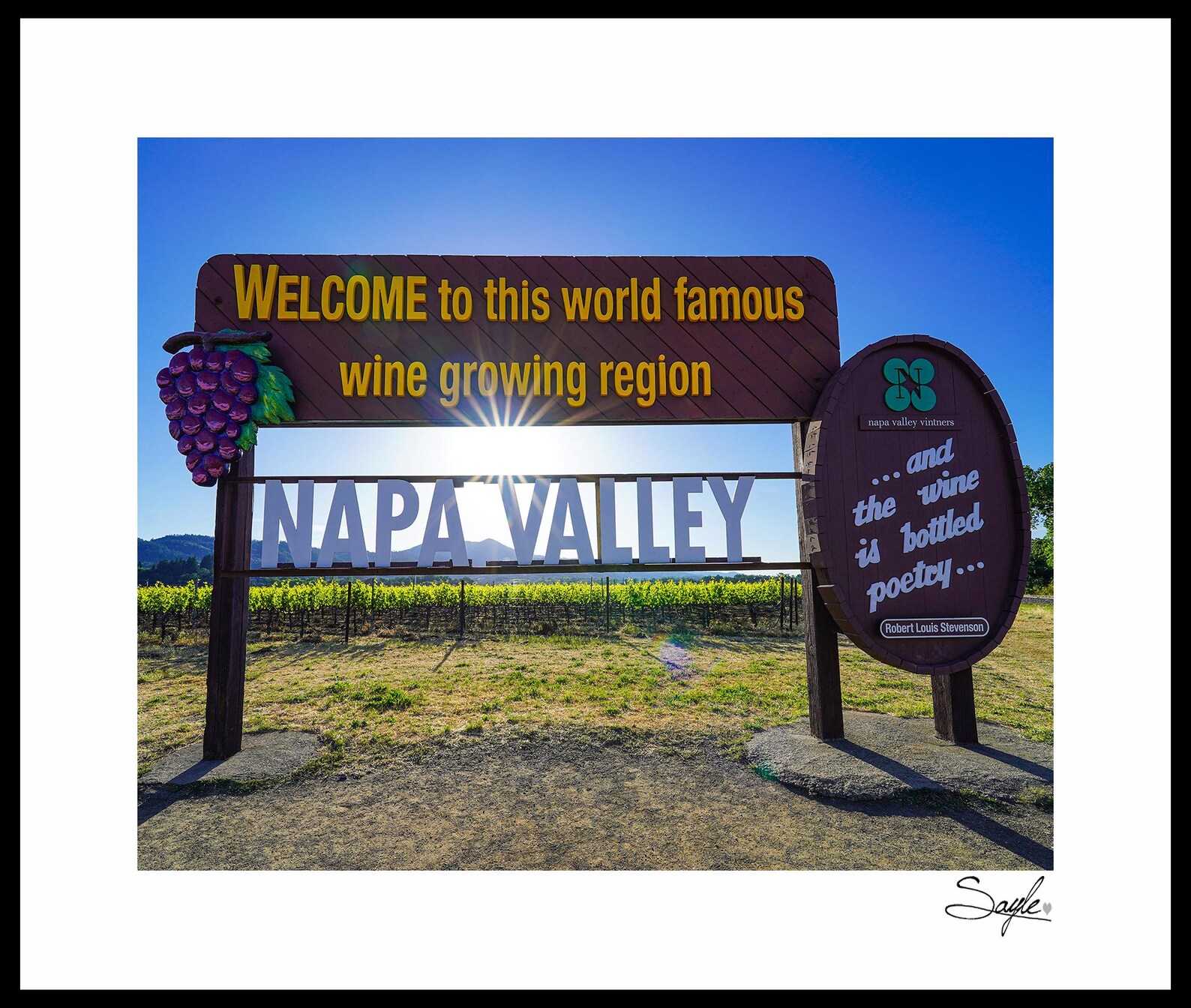 Napa Valley Famous Welcome Sign 4 Fine Art Photograph, Wall Art, Home ...