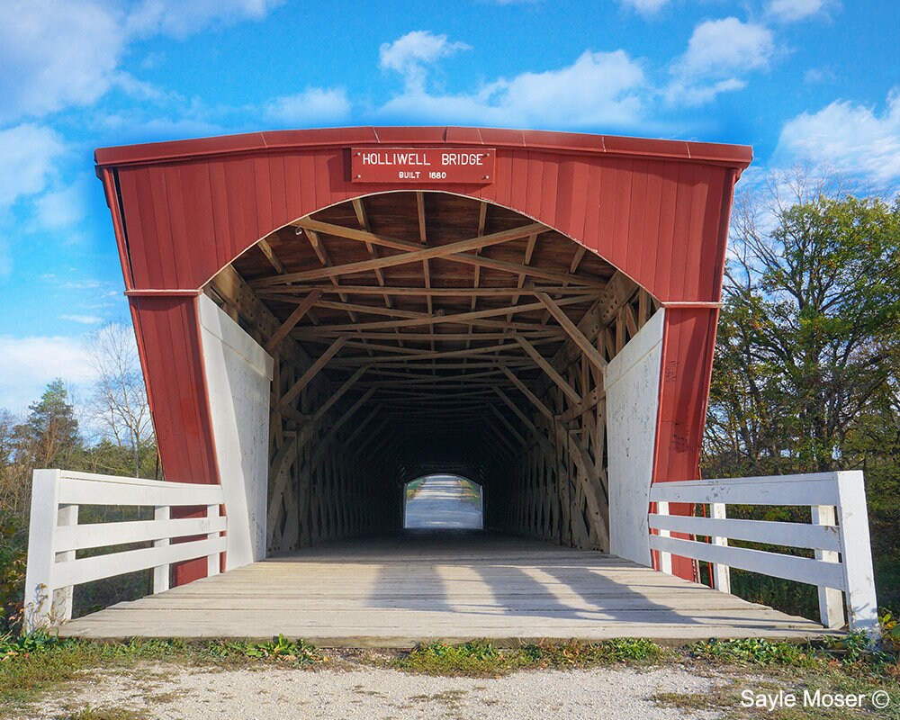 Holliwell Covered Bridge 2 Fine Art Photograph, Wall Art, Romantic ...
