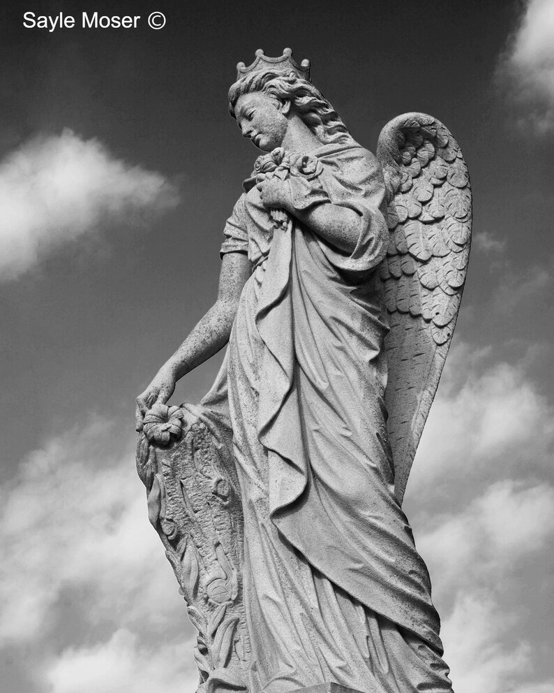 Angel Queen Statue 2 Fine Art Photograph Guardian Angel - Etsy Singapore
