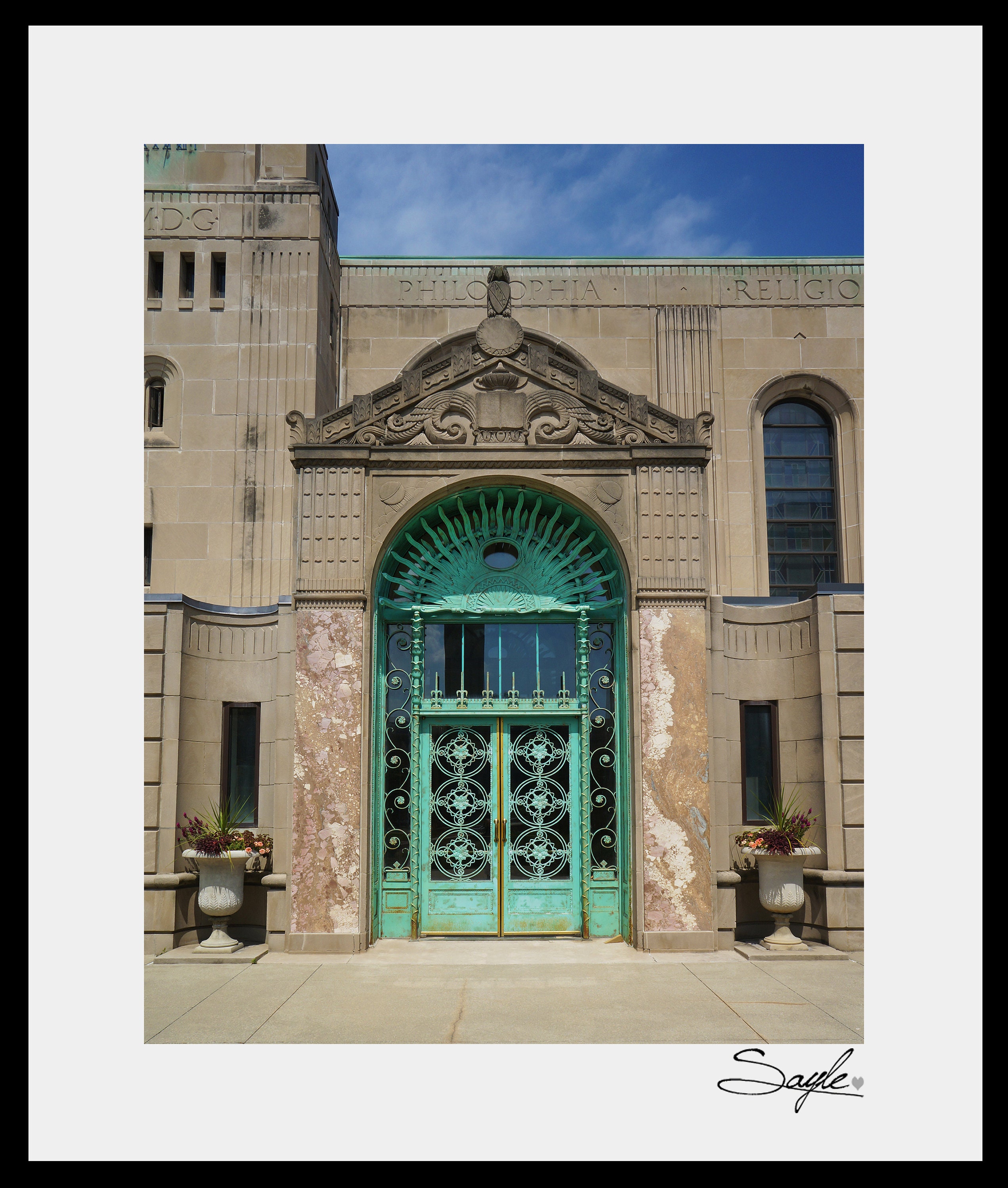Cudahy Library Door at Loyola University Chicago Lakeshore Campus Fine ...