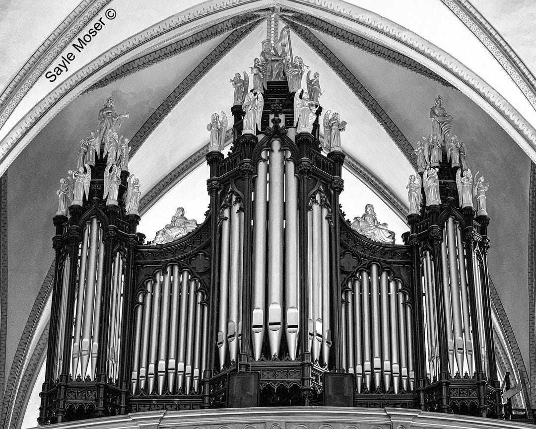 Angel Orchestra Organ Statues Fine Art Photograph, Wall Art, Musical ...