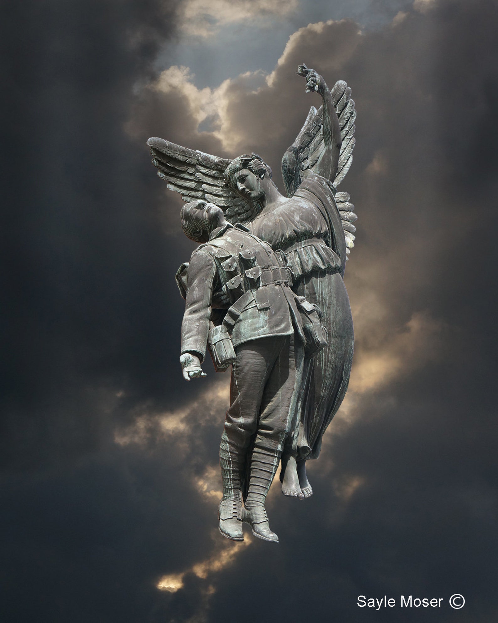 Angel of Mercy Fine Art Photograph Wall Art Angel Wings Wall - Etsy