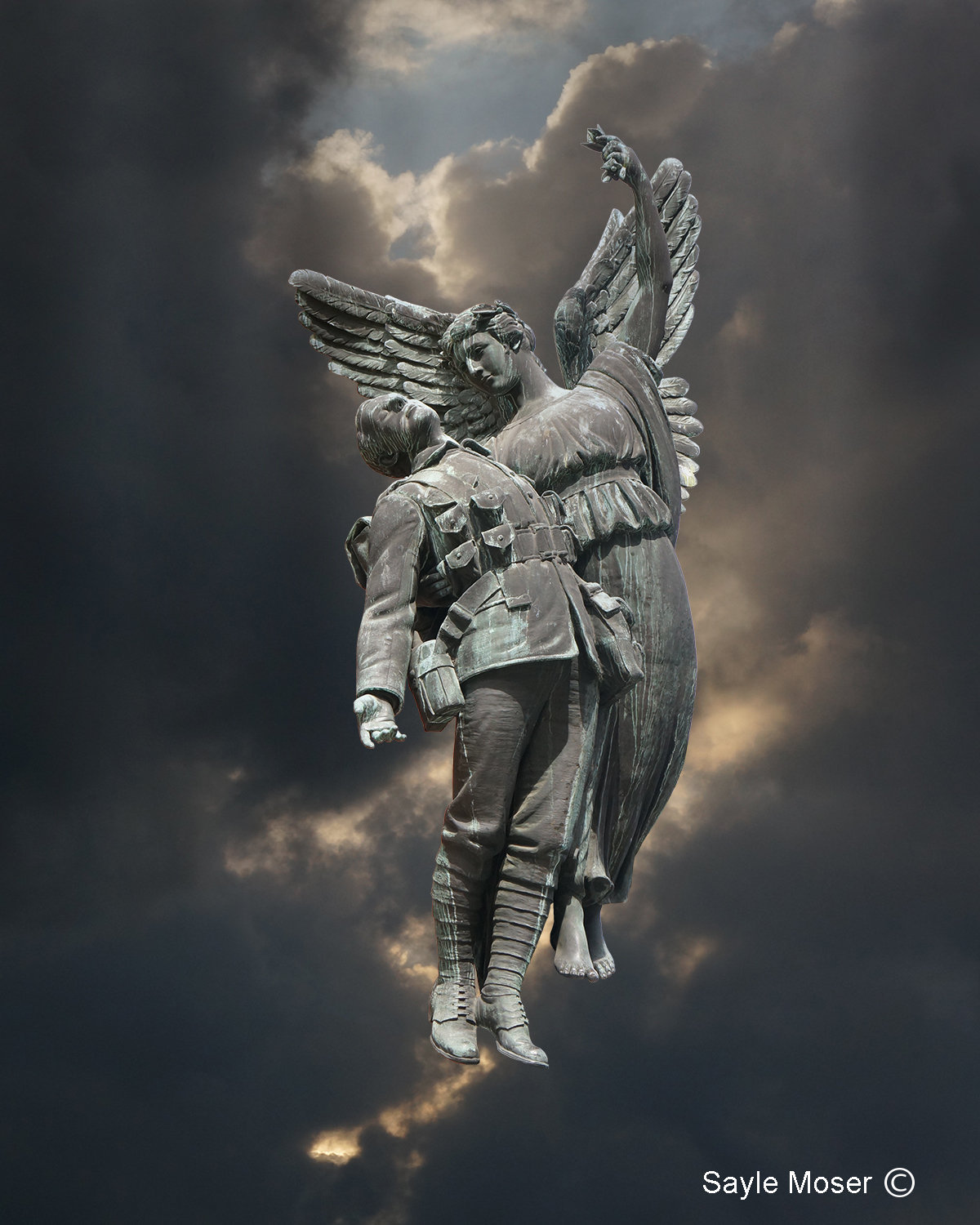 Angel of Mercy Fine Art Photograph Wall Art Angel Wings Wall - Etsy