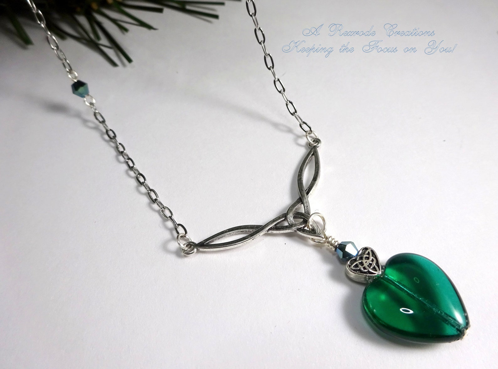 Celtic Heart Necklace Unique Jewelry Elfen Galadriel Lord of - Etsy