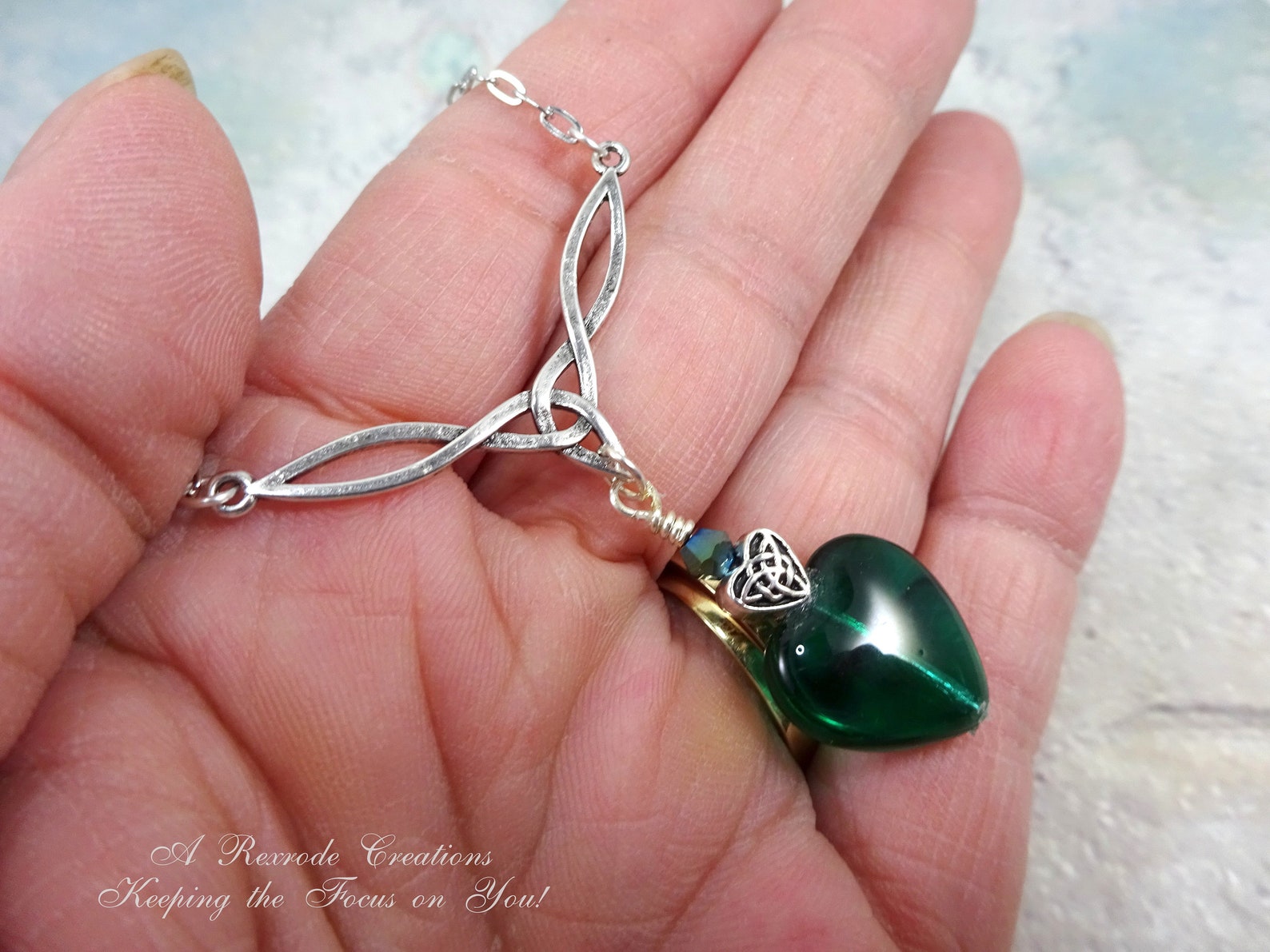 Celtic Heart Necklace Unique Jewelry Elfen Galadriel Lord of - Etsy