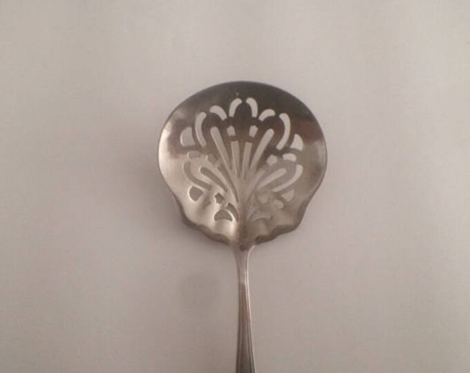 Antique Sterling Silver Small Slotted Nut Spoon Circa 1950 - Etsy