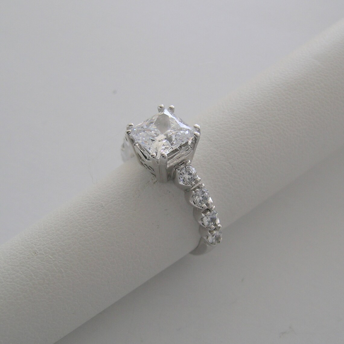 Special Engagement Ring Sterling Silver and Swarovski Crystal - Etsy