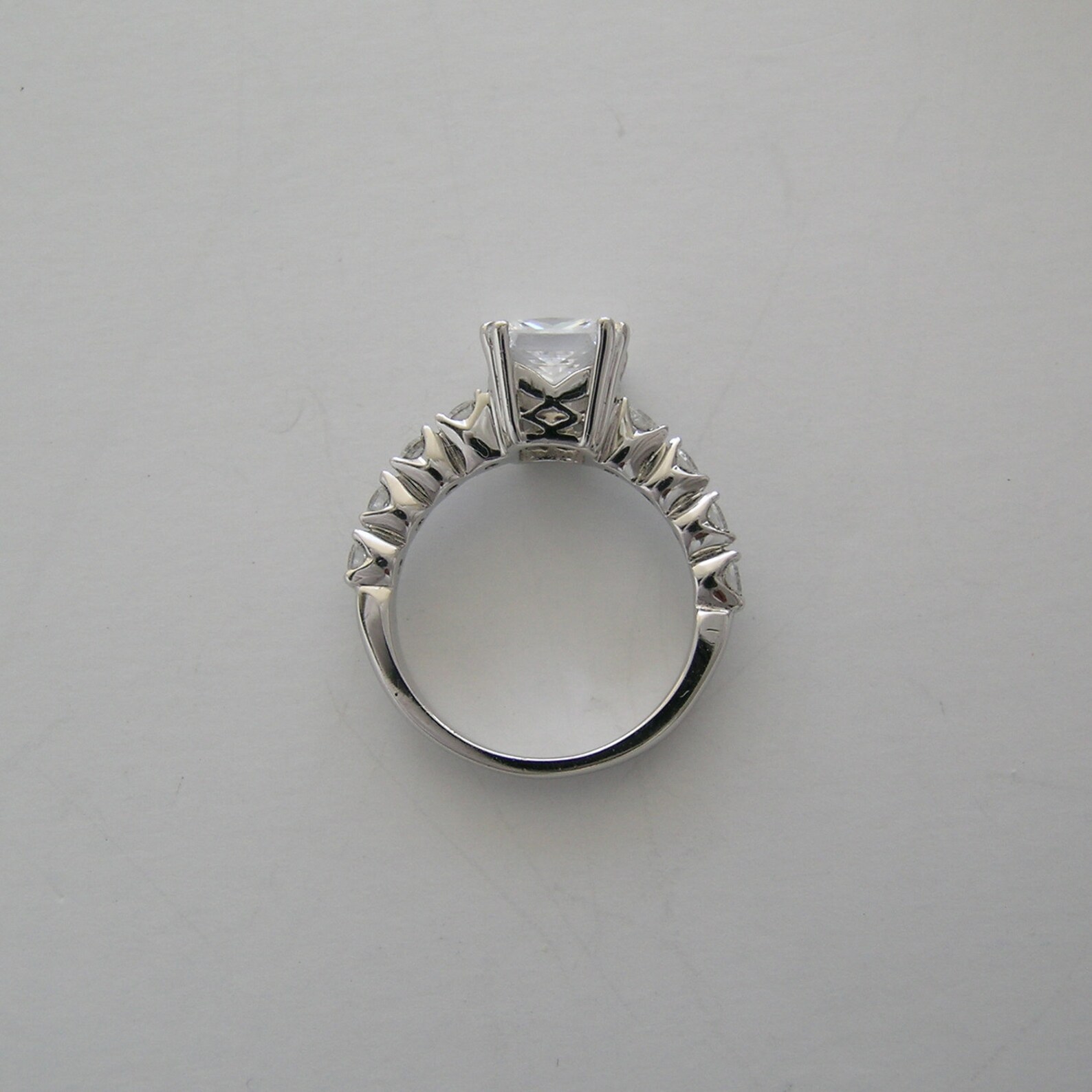 Special Engagement Ring Sterling Silver and Swarovski Crystal - Etsy