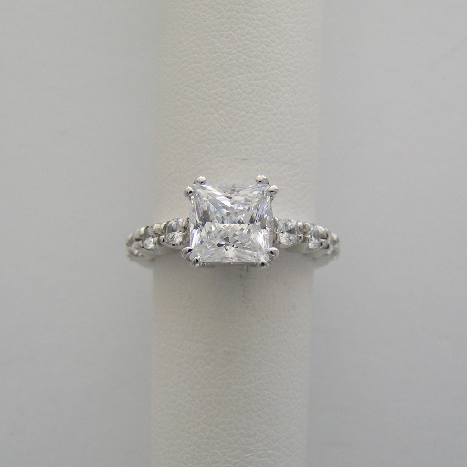 Special Engagement Ring Sterling Silver and Swarovski Crystal - Etsy