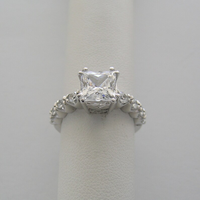 Special Engagement Ring Sterling Silver and Swarovski Crystal - Etsy