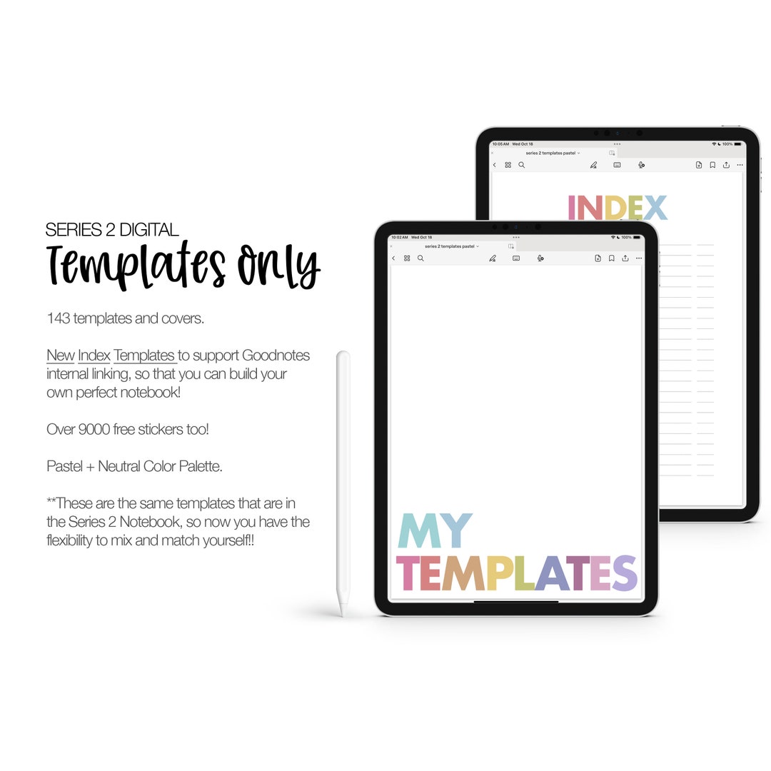 143 Digital Templates SERIES 2 | Digital Notes | Digital Covers ...