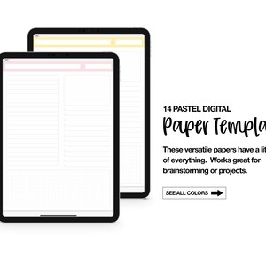 14 Digital Paper Templates - Brainstorm / Project Papers | Goodnotes ...
