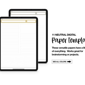 11 Digital Paper Templates - Brainstorm / Project Papers | Goodnotes ...