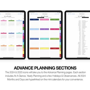 2024 Deluxe Digital Planner & 12 Subject Notebook Monthly, Weekly and ...