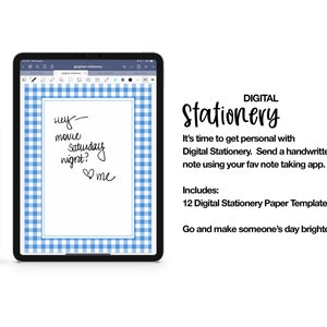 12 Digital Paper Templates - Gingham | Goodnotes | Notability ...