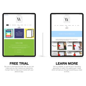 2025 MONDAY START Simple Daily Digital Planner & 12 Subject Notebook ...