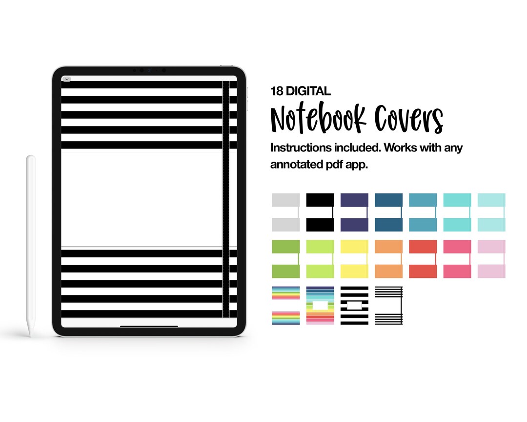 18 Digital Notebook Covers | Goodnotes | Notability | Noteshelf ...