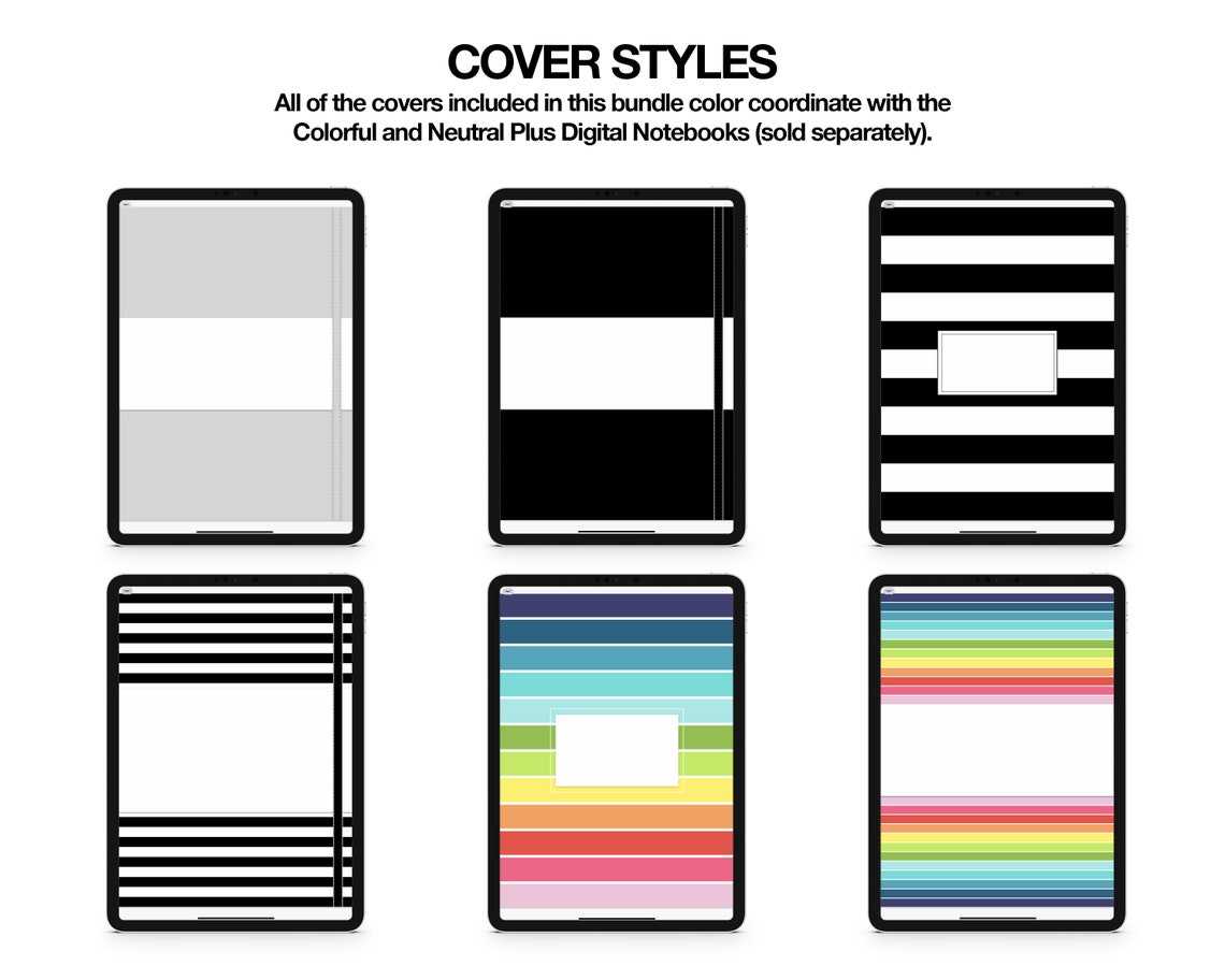 18 Digital Notebook Covers | Goodnotes | Notability | Noteshelf ...