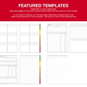 Digital Notebook 5 Subject - 5 Styles - 53 Templates - Landscape or ...