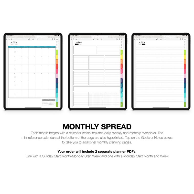 2025-2026 Digital Planner | Simple Daily Duo | Mid Year July-june | for ...