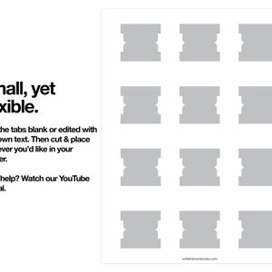 Editable Divider Tabs | Blank | Printable | DIY | Gray - Etsy
