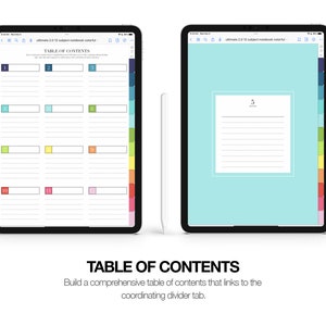 12 Subject Digital Notebook SERIES 2 | Digital Notebook With Tabs | 131 ...