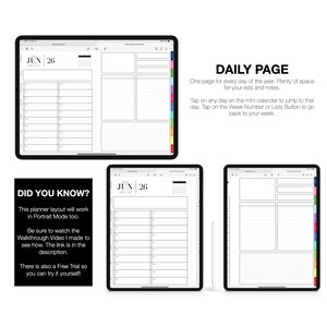 2025 MONDAY START Ultimate Digital Planner | 12 Subject Notebook ...