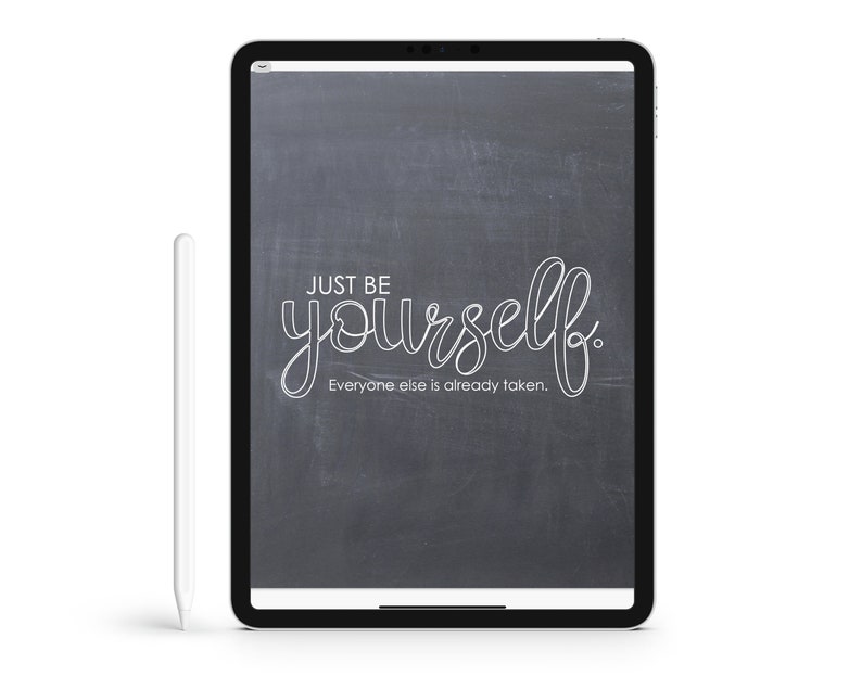 Chalk Quote Digital Notebook Cover Bundle Goodnotes | Etsy