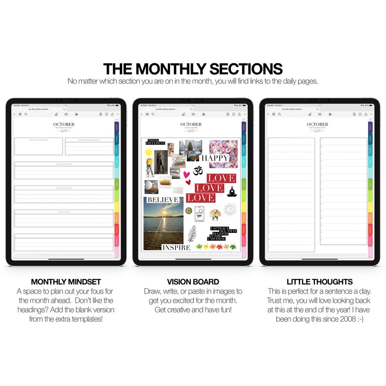 Digital Journal | Infinity Series | Monthly & Daily | for Goodnotes ...
