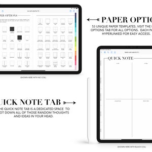 Digital Notebook 12 Subject - 5 Styles - 53 Templates - Landscape or ...