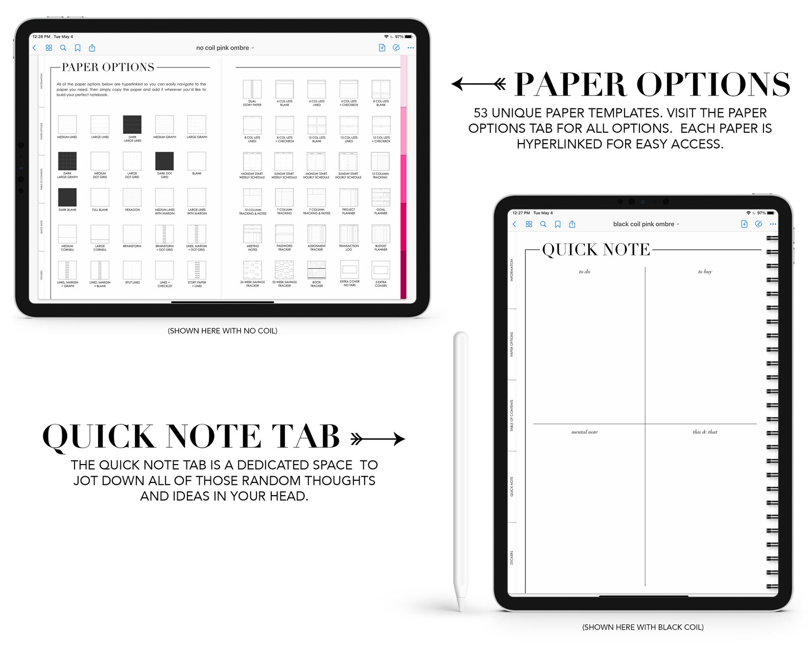 Digital Notebook Mega Bundle 40 Pdfs Landscape and | Etsy