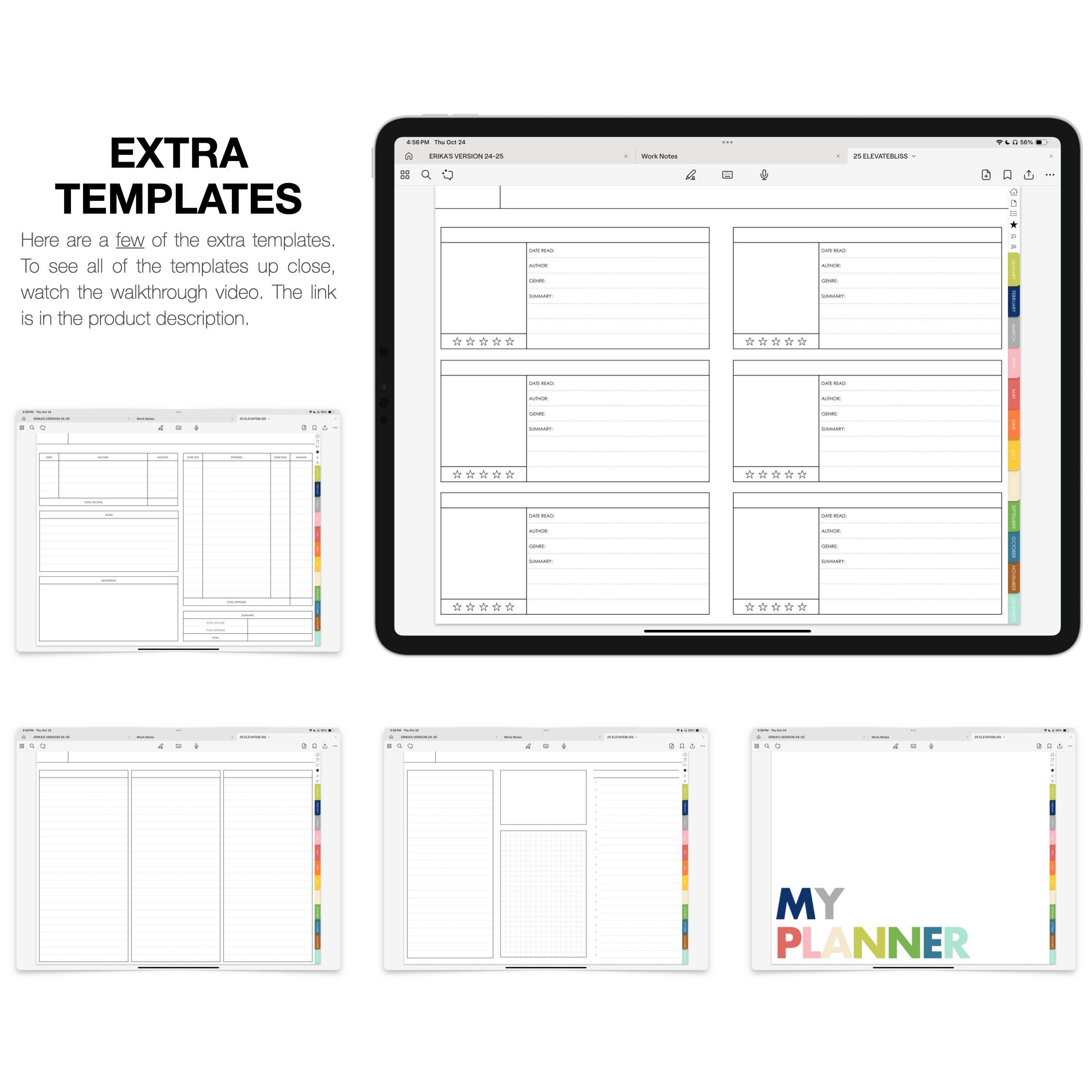 2025 Elevate Digital Daily Planner & 12 Subject Notebook | Monthly ...