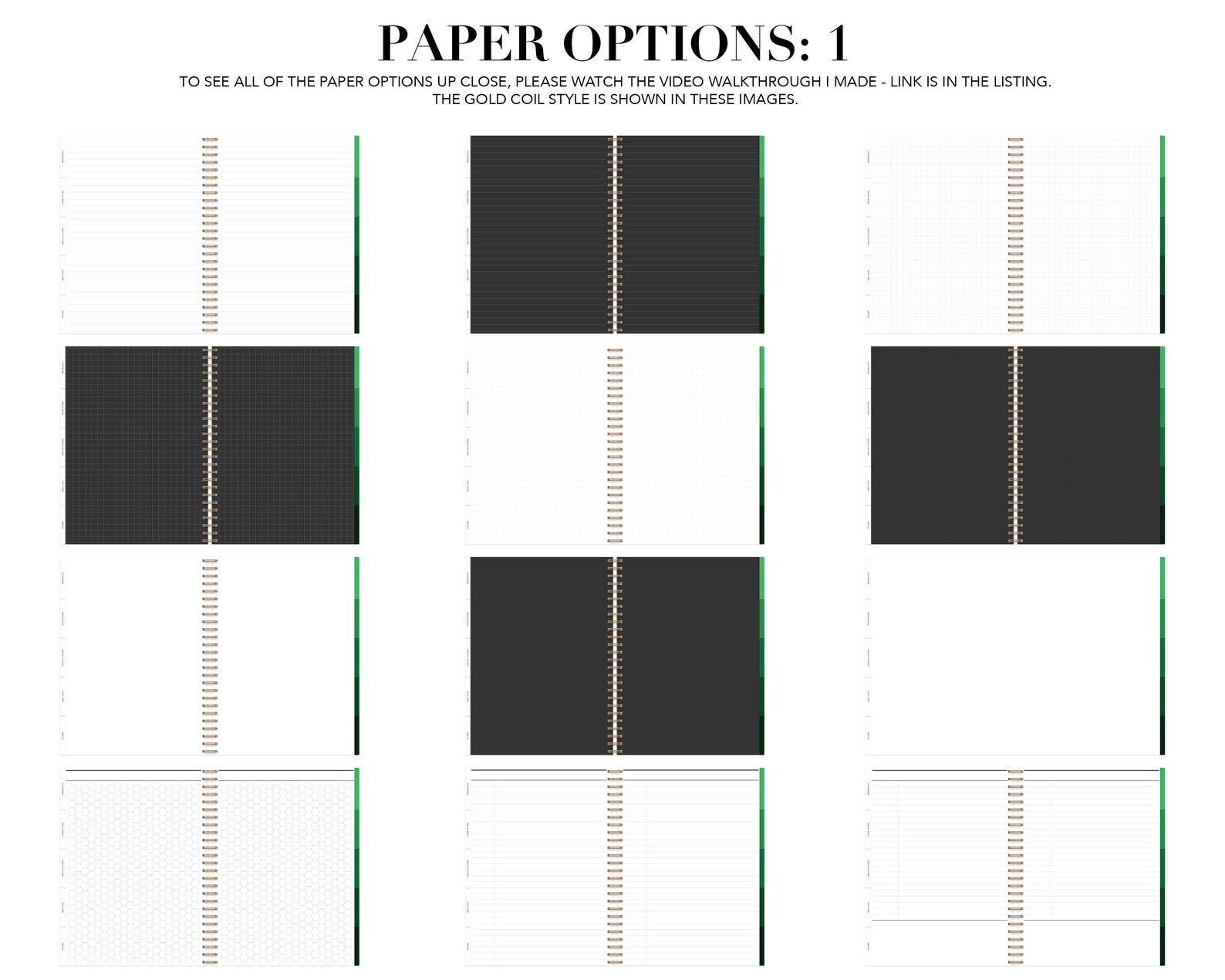 Digital Notebook 5 Subject 5 Styles 53 Templates | Etsy