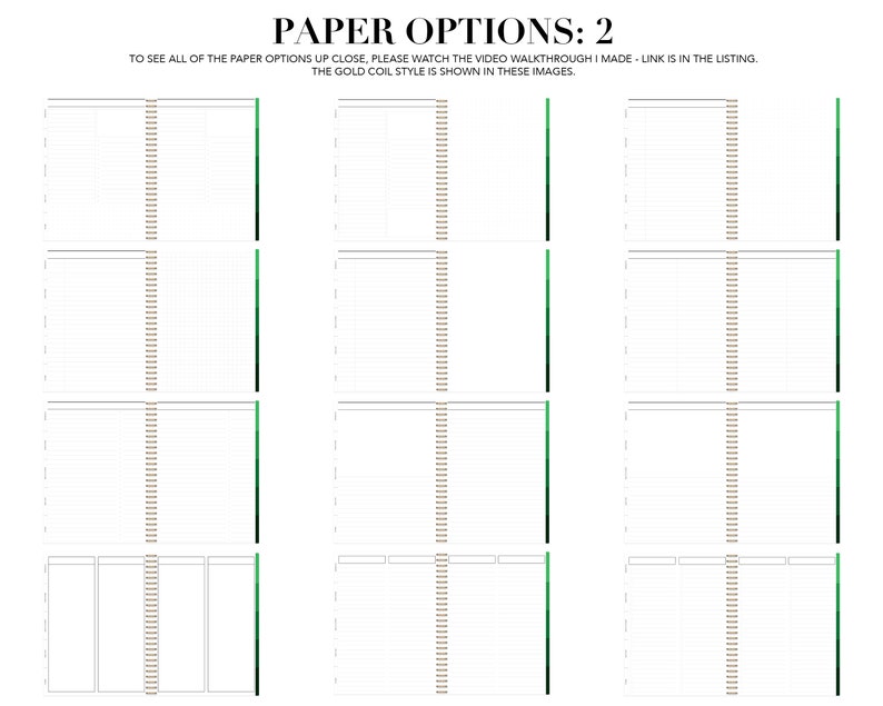 Digital Notebook 5 Subject 5 Styles 53 Templates | Etsy