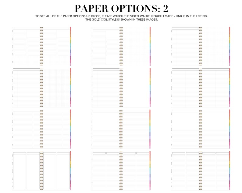 12 Subject Digital Notebook | 53 Templates | Landscape or Portrait ...