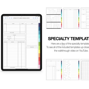 12 Subject Digital Notebook SERIES 2 | Digital Notebook With Tabs | 131 ...