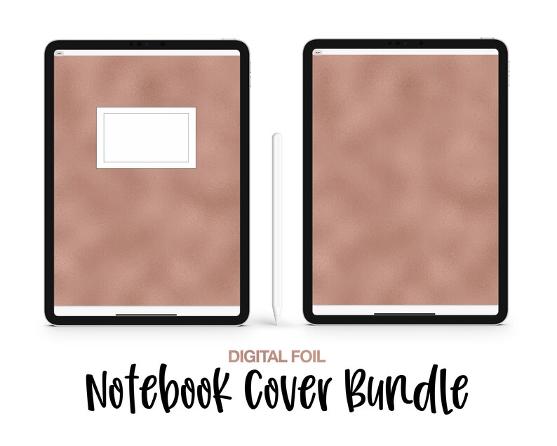 8 Digital Notebook Covers Foil Bundle Goodnotes - Etsy