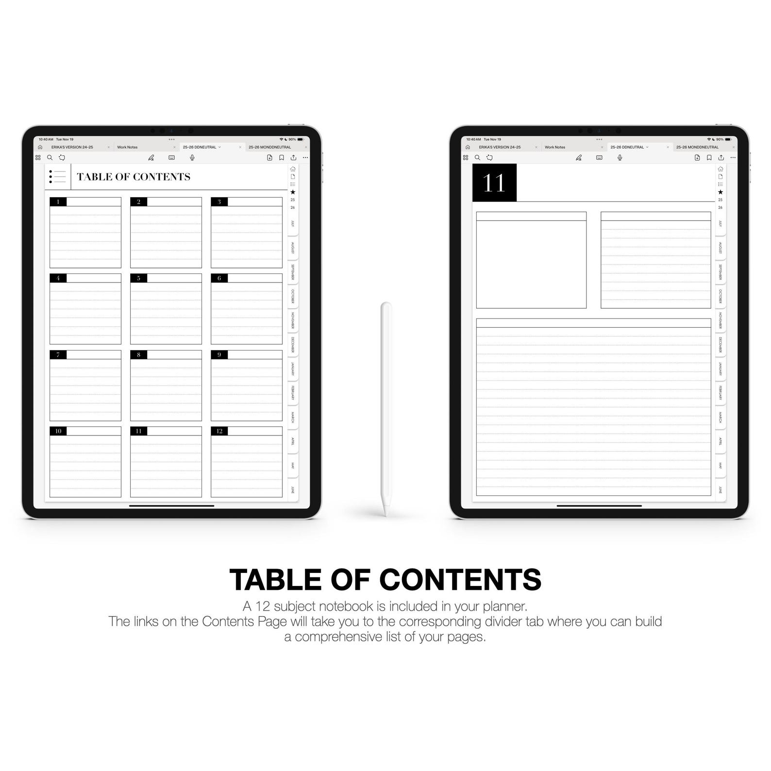2025-2026 Digital Planner | Simple Daily Duo | Mid Year July-june | for ...