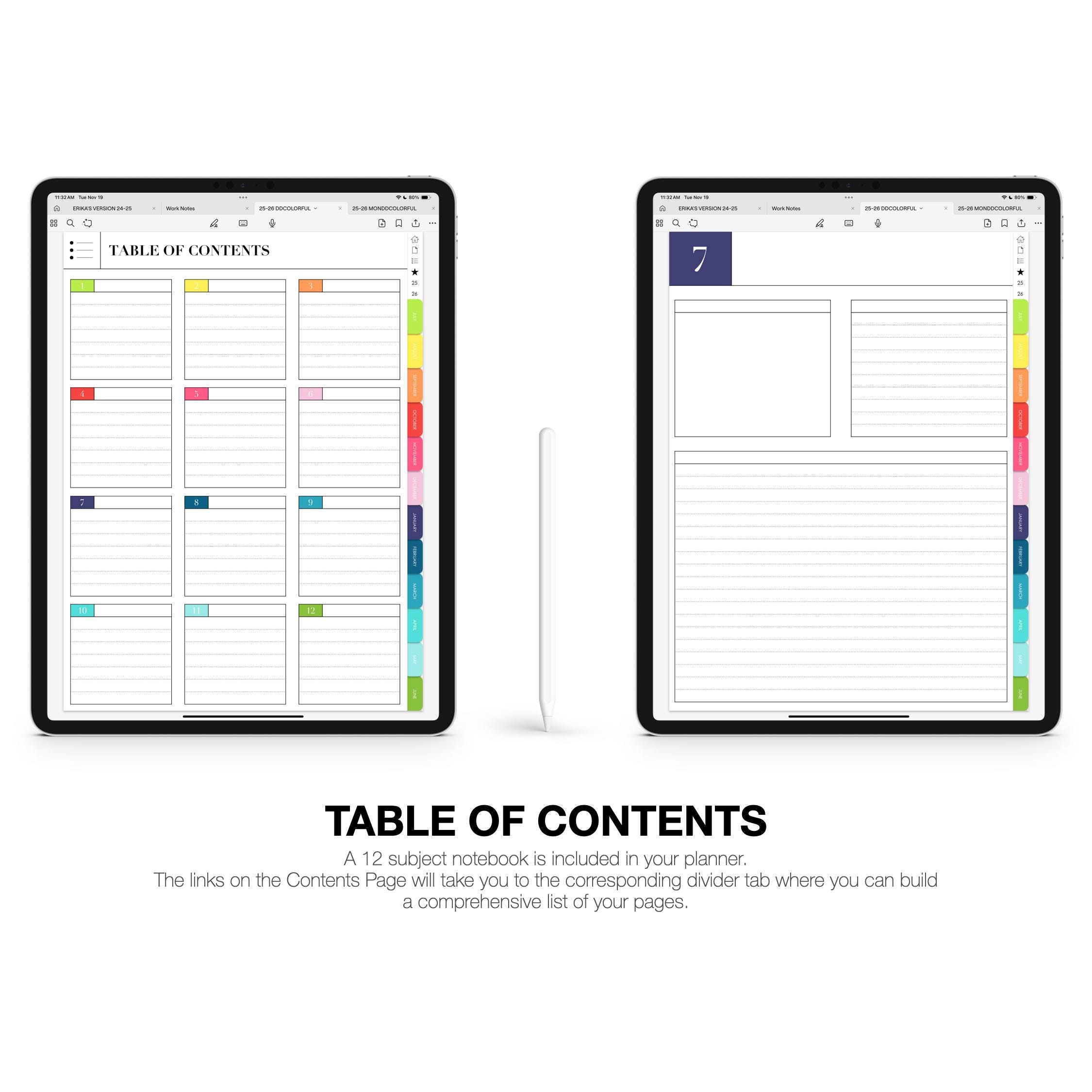 2025-2026 Digital Planner | Simple Daily Duo | Mid Year July-june | for ...